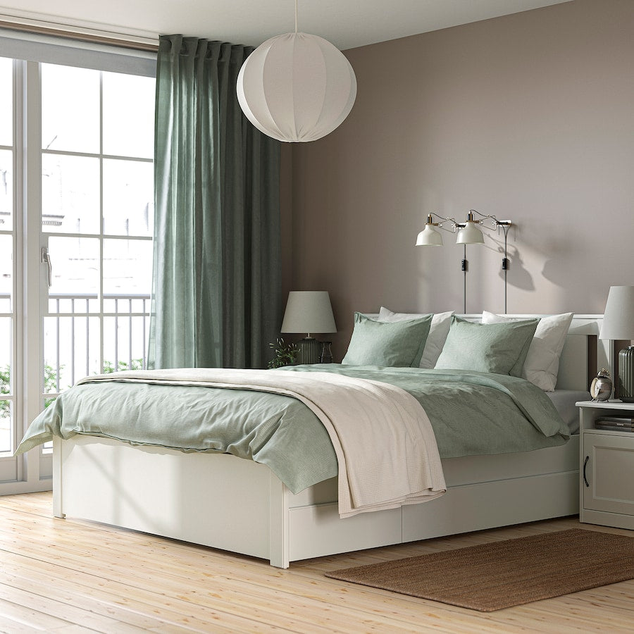 SONGESAND Bed Frame with 2 Storage Boxes 150x200 cm miscexpress